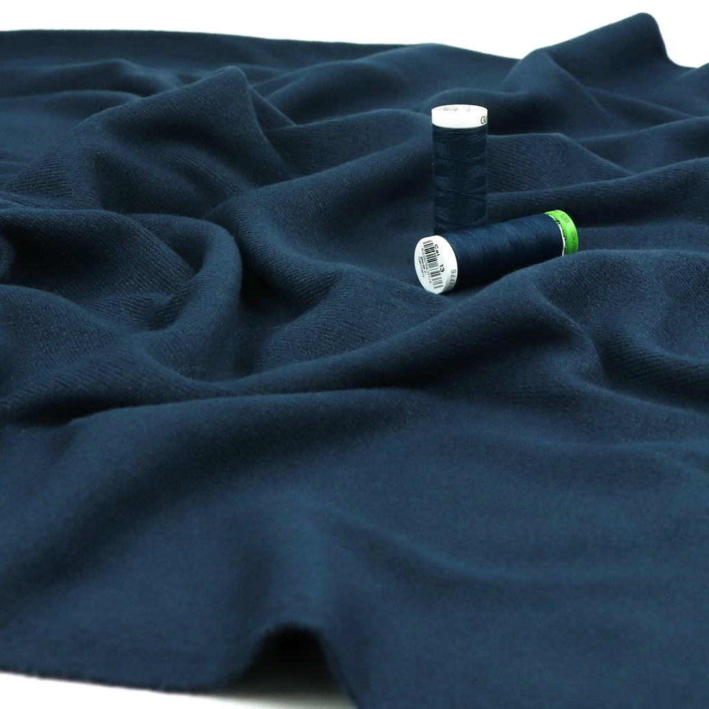 Brushed Ribbed Jersey Knit - Navy – Sew Me Sunshine