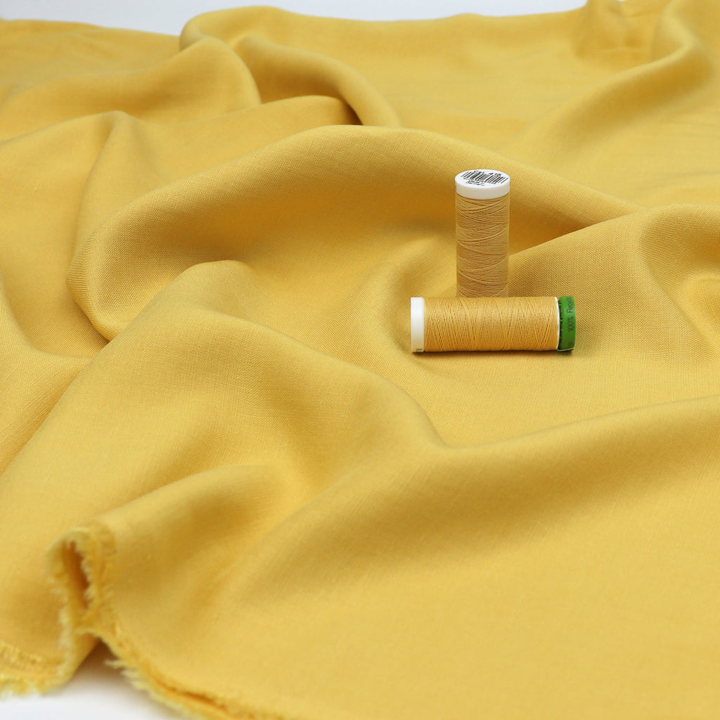 Deadstock Viscose Linen - Buttercup Yellow – Sew Me Sunshine