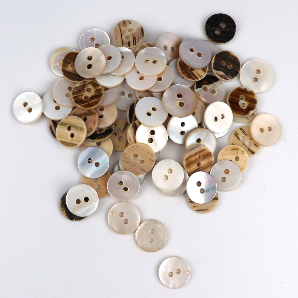 Mother of Pearl Shell Button - 11mm – Sew Me Sunshine