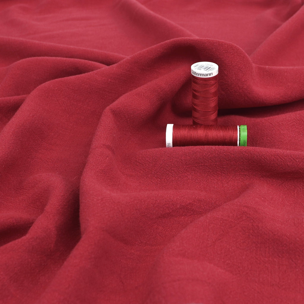 Viscose Linen Slub - Red – Sew Me Sunshine