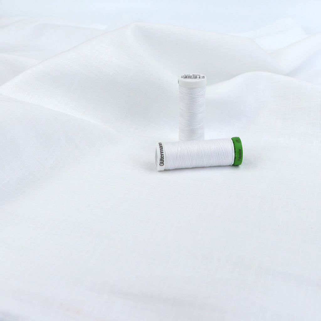 Washed Linen Cotton Lightweight - White – Sew Me Sunshine