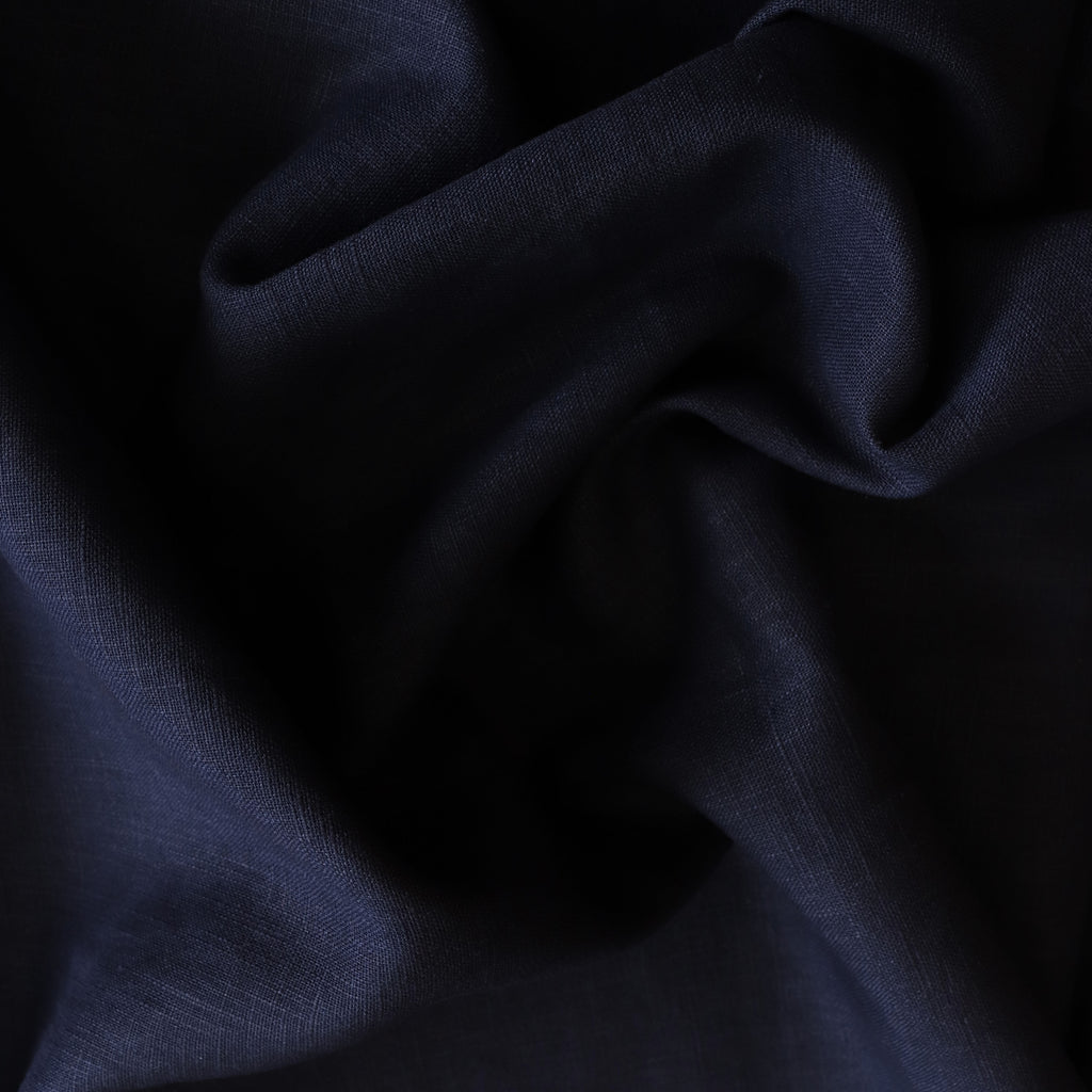 Washed Linen Cotton - Navy – Sew Me Sunshine