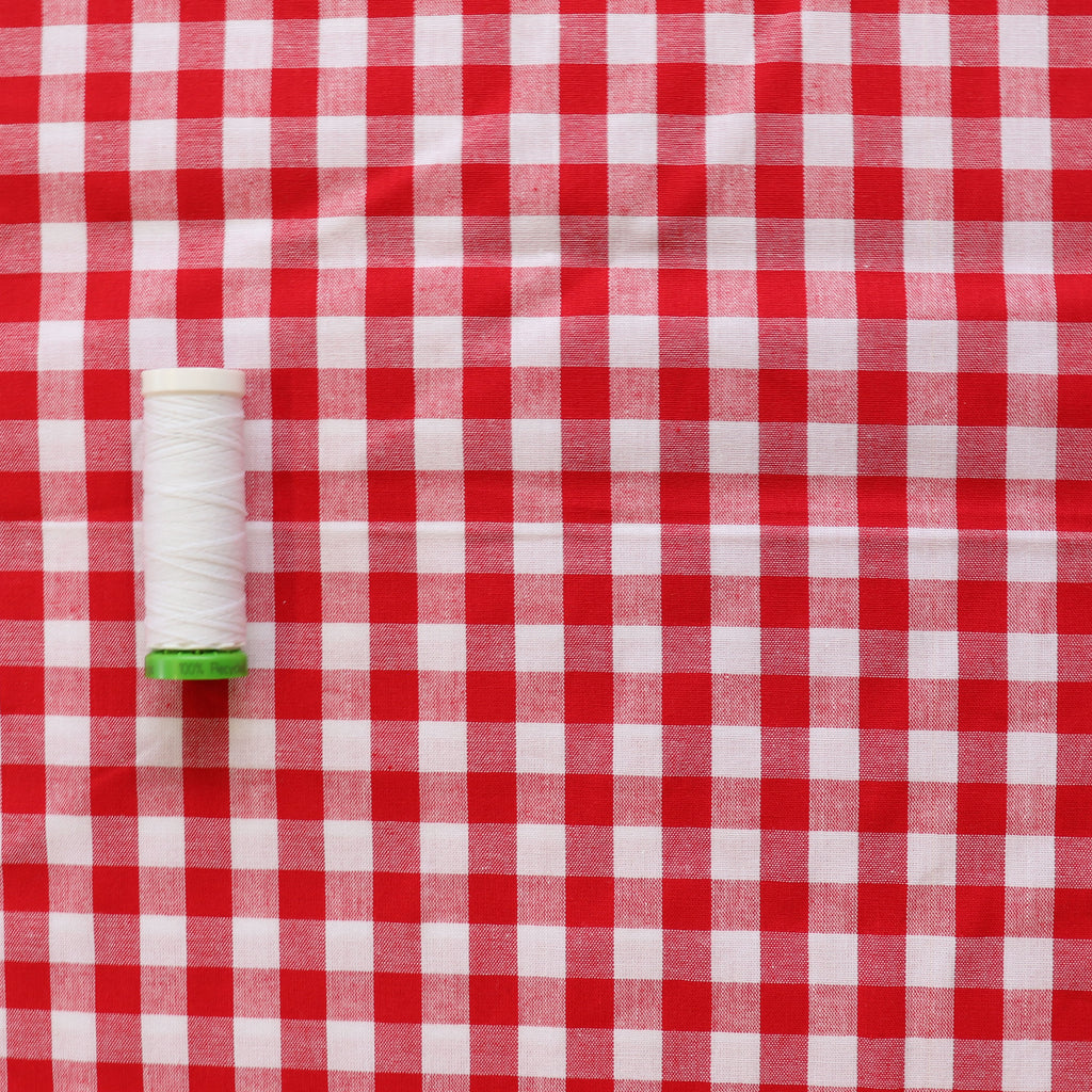 Gingham Yarn Dyed Cotton - Red – Sew Me Sunshine
